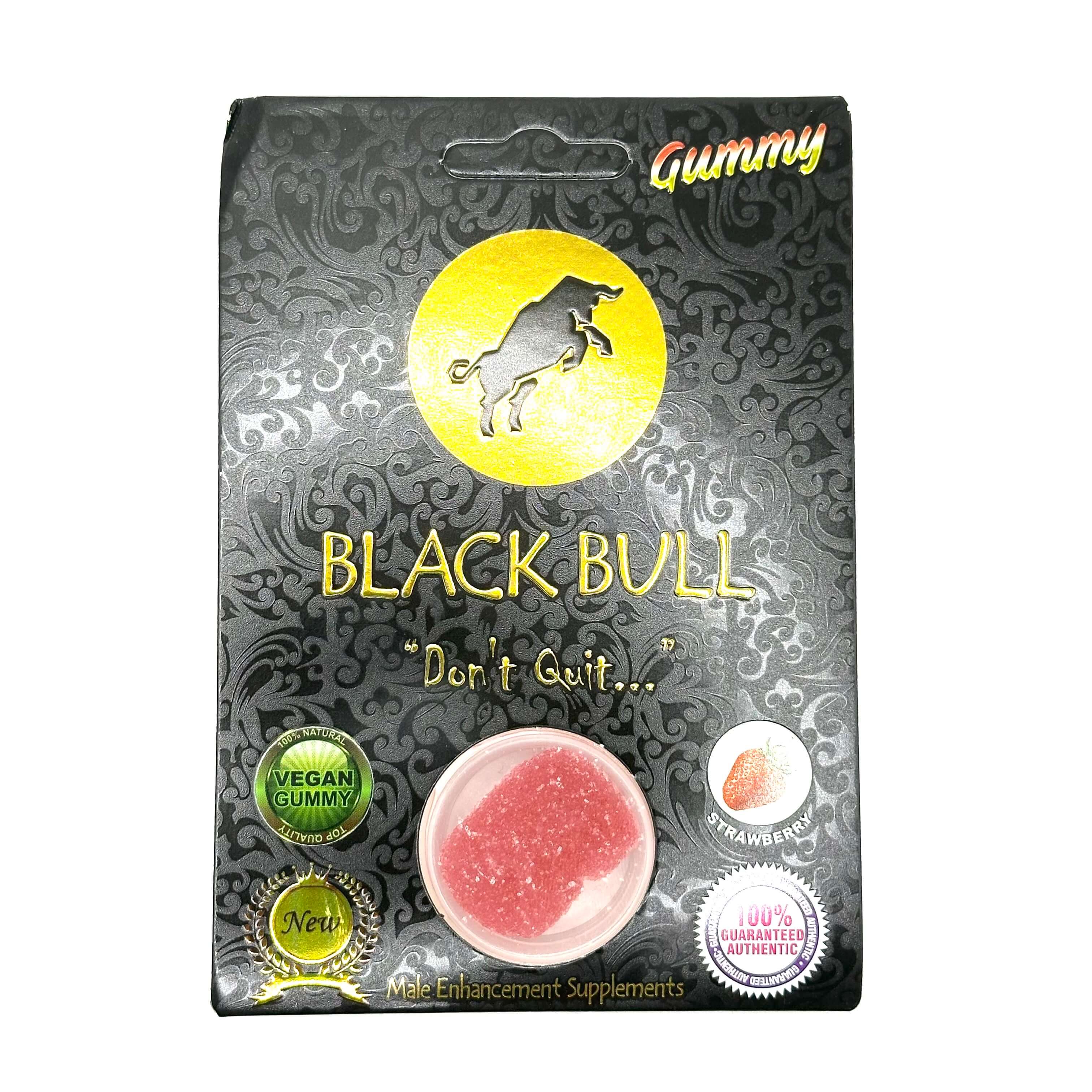 Black Bull Sexual Enhancement Vegan Gummies - Display of 24 – Fist Distro