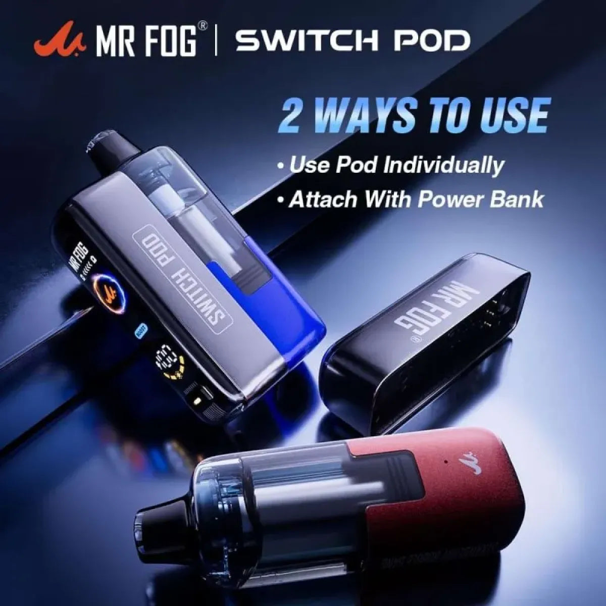 Mr Fog Switch Pod 45K Disposable Pod - Display of 5 – Fist Distro