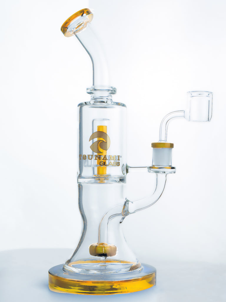 Tsunami 10in Glass Water Pipe Double Shower Head (MSRP $109.99) – Fist ...